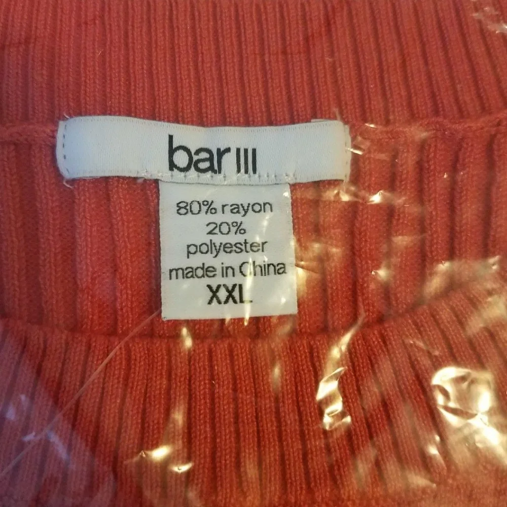 Bar III | Tops | New Bar Iii 5 Ribbed Cutaway Top Macy With Tags | Poshmark